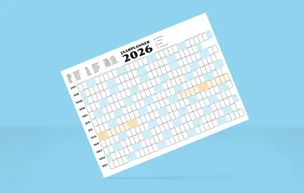 Jaarplanner 2026 - NIVO Drukwerk